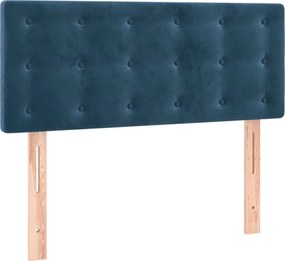 vidaXL Box spring postel s matrací 120 x 200 cm samet [3141537] Barva: Černá