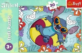 Trefl - Puzzle - LiloStitch: Na prázdninách / 30 dílků / 27 x 20 cm /