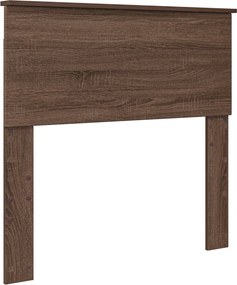 Rám postele s čelo Hnědý dub 75 x 190 cm Kompozitní dřevo 3408724