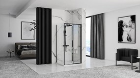 Sprchový kout REA RAPID SLIDE 160/dveře x 100/zástěna cm, černý