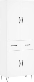 Skříň highboard bílá 69,5 x 34 x 180 cm kompozitní dřevo 3198177