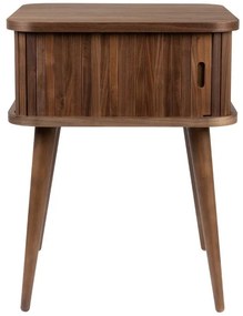 Ořechový odkládací stolek ZUIVER BARBIER 45 x 45 cm