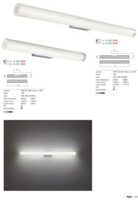 Redo 01-2593 - LED Koup osvětlení zrcadla RIGAL LED/18W/230V IP44 chrom/bílá