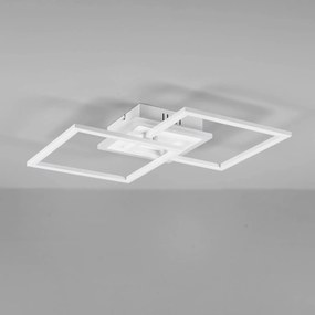 LED stropní světlo Venida, čtvercové, bílá