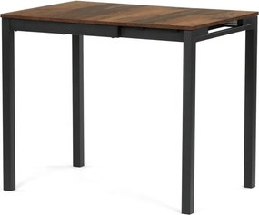 Jídelní stůl rozkládací 60-90x60 cm GDT-206 OAK, melamin, dub – Barva (vyberte): hnědá hnědá