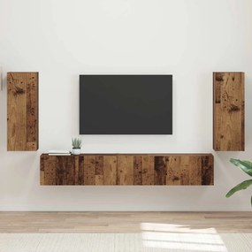 Sestava TV skříněk 4 ks Staré dřevo Kompozitní dřevo 3409166