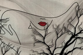 Samolepící tapeta abstraktní síla ženy - 300x200 cm