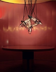 Bomma Shibari skleněné závěsné svítidlo Baldachýn: 3x