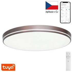 Chytré stropní LED světlo Immax NEO LITE AREAS SMART, Tuya Wi-Fi, 48W, 51cm, kulaté, hnědé 07150-C51