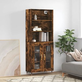 Skříň highboard kouřový dub 69,5 x 34 x 180 cm kompozitní dřevo,  3189298