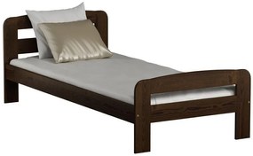 Dřevěná postel Klaudia 90x200 + rošt ZDARMA (Barva dřeva: Dub)