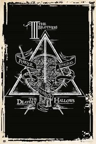 Plakát, Obraz - Harry Potter - Deathly Hallows Symbol, (61 x 91.5 cm)