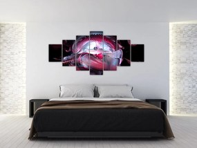 Obraz - Abstrakce, vesmírní červi (210x100 cm)
