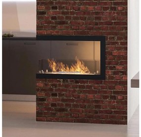 InFire - Rohový BIO krb 80x50 cm 3kW oboustranný INSIDE U800