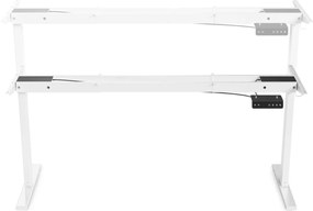 Elektricky výškově nastavitelný rám psacího stolu, 2 motory – bílý 110-180 cm DV-202ODF - bílá
