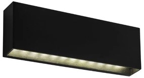 Prémiové designové LED venkovní nástěnné svítidlo Melbourne, černé, denní světlo 6W