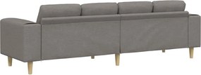 Pohovka do obývacího pokoje Taupe 250 x 77 x 76 cm Polyester 3335086