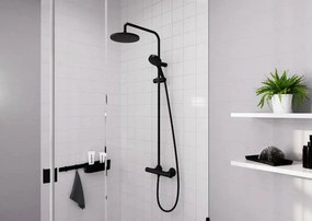 Hansgrohe Vernis Blend - Sprchový systém 200 1jet EcoSmart s termostatem, černá matná, HAN-26089670