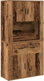 Highboard Staré dřevo 80 x 33 x 150 cm Kompozitní dřevo 3334340