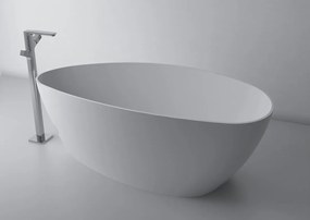 Gelco, ELIPSIE - vana, 1570x700x560mm, litý mramor, objem 260l, bílá lesk, GVEL1570