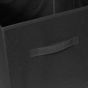 Černý látkový úložný box 31x31x31 cm – Compactor