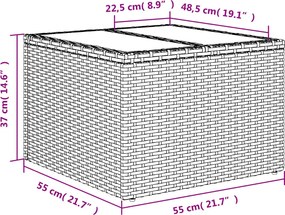 vidaXL 11dílná zahradní sedací souprava s poduškami polyratan [3220679] Barva: Černá