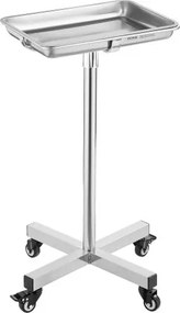 Mobilní stojan Mayo z nerezové oceli 64–101,1 cm s odnímatelným podnosem
