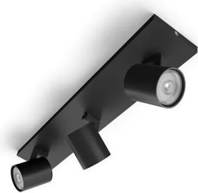 Philips - LED RGBW Stmívatelné bodové svítidlo RUNNER 3xGU10/6,5W/230V černá