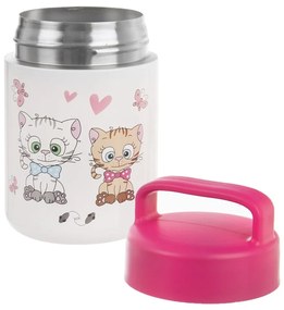 Termoska na jídlo z nerezové oceli Orion Kittens, 480 ml