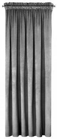 Zatemňující závěsy na řasící pásku šedé barvy 140 x 270 cm