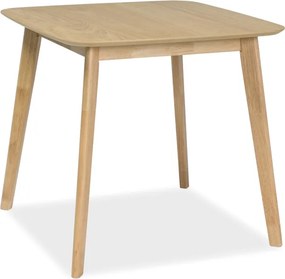 MAXIVA Jídelní stůl - MOSSO III, 80x80, dýha dub