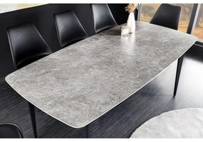Massive home | Jídelní stůl MILANO 160 CM keramika  šedý mramor