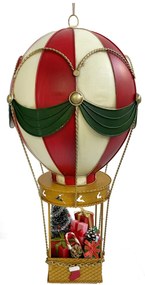 Vánoční dekorace Horkovzdušný balón 26 cm