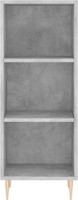 Skříň highboard betonově šedá 34,5x34x180 cm kompozitní dřevo 3198973