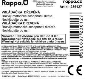 RAPPA Dřevěná vkládačka Podmořský svět / 3D / dřevo