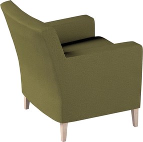Potah na křeslo IKEA Karlstad barva zelená látka pletený vzor