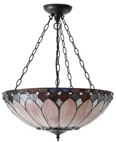 Endon 63976 - Lustr na řetězu Tiffany BROOKLYN 3xE27/60W/230V pr. 50 cm