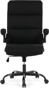 Kancelářské křeslo KA-K3104 BK, houpací mechanismus, černá látka (67 x 68) cm černá