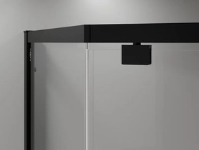 Mexen Exo sprchový kout pětiúhelníkový otočný 90 x 90 cm, transparentní, černý - 812-090-090-70-00