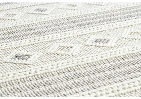 koberec NANO FH69A Diamanty, smyčkový, plošně tkaný bílá / šedá velikost 200x290 cm | krásné koberce cz
