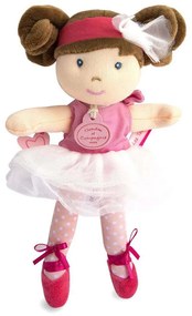 Doudou Jolijou Panenka mini baletka "Les Tutus" 23 cm světle růžové šaty