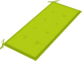 Zahradní lavice s poduškou 120 cm bambus 3063887
