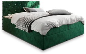 MSL Kontinentální čalouněná postel RIVOL (160 x 200 cm) Barva látky: MAGIC VELVET 2219