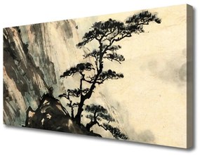 Obraz na plátně Malovaný Strom Umění 100x50 cm