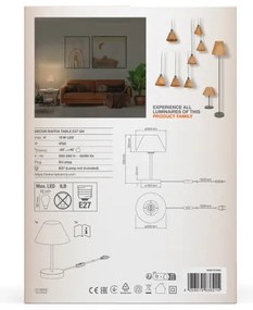 Ledvance - Stolní lampa DECOR RAFFIA 1xE27/15W/230V rafie