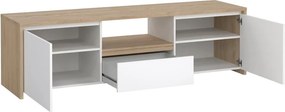FALCO TV stolek Nerea 315 jackson hickory/bílý lesk
