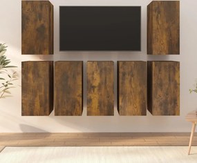 vidaXL TV skříňky 7 ks 30,5 x 30 x 60 cm kompozitní dřevo [3078953] Barva: šedá sonoma