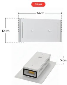 Telefunken 307706TF - LED Venkovní nástěnné svítidlo 2xLED/3W/230V IP44 bílá