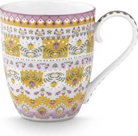 Pip Studio Lily & Lotus sada 2 XL hrnků 440ml, žlutá