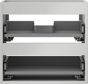 Mexen Box-A, závěsná skříňka 50 cm, 2 zásuvky, matná šedá, 91AX0-0500-470-2-62